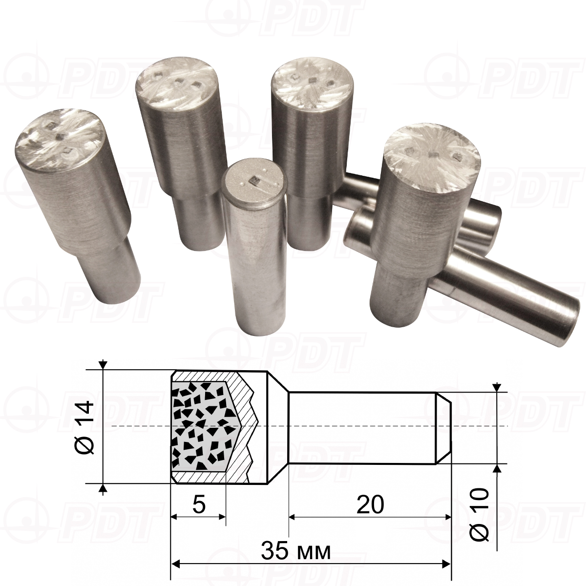 Diamond dressing sticks 080094 Version C Type 04 | POLTAVA DIAMOND TOOLS