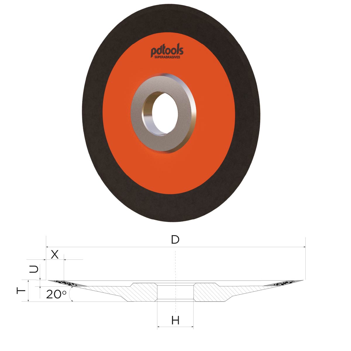 GRINDING WHEELS 12V9-20