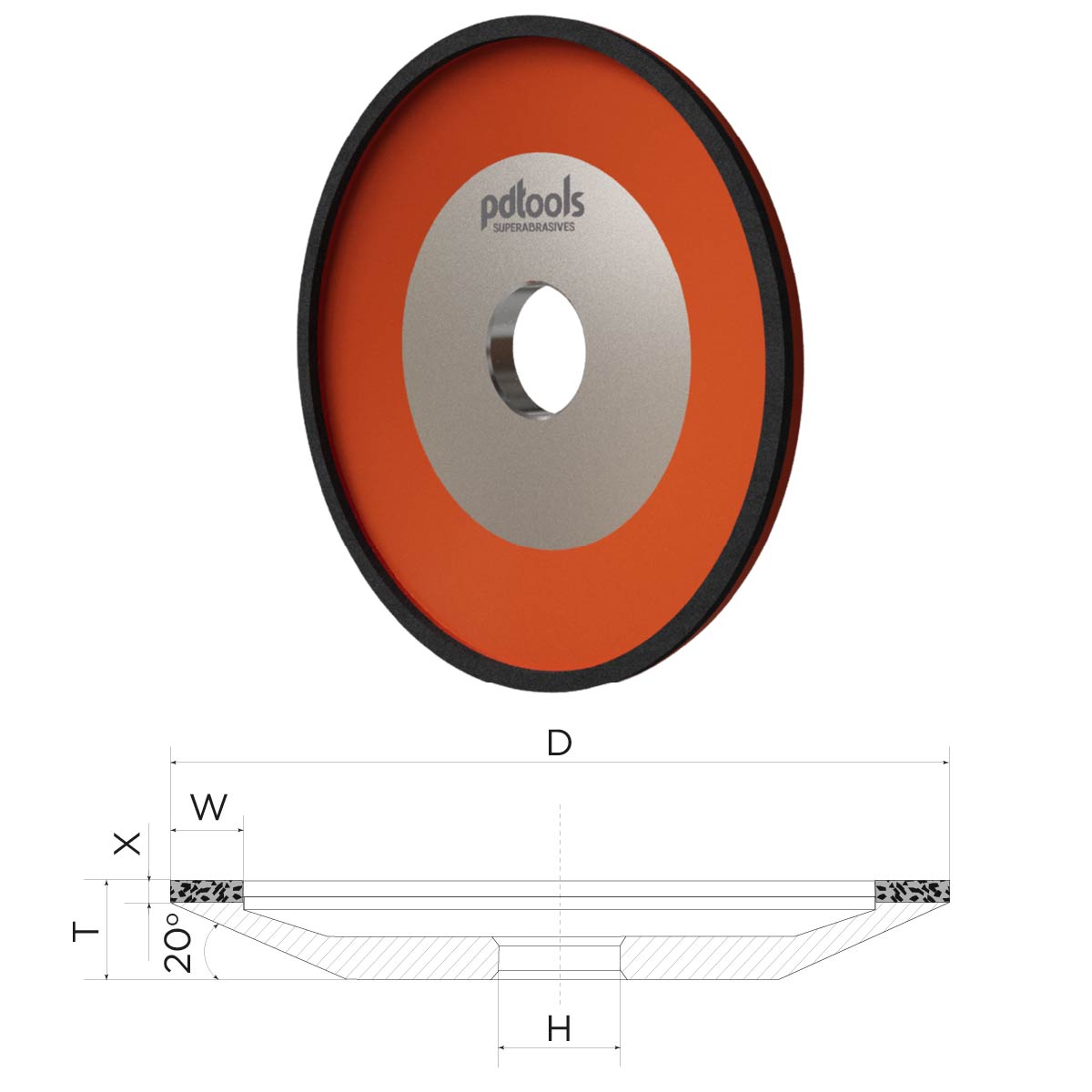 GRINDING WHEELS 12A2-20